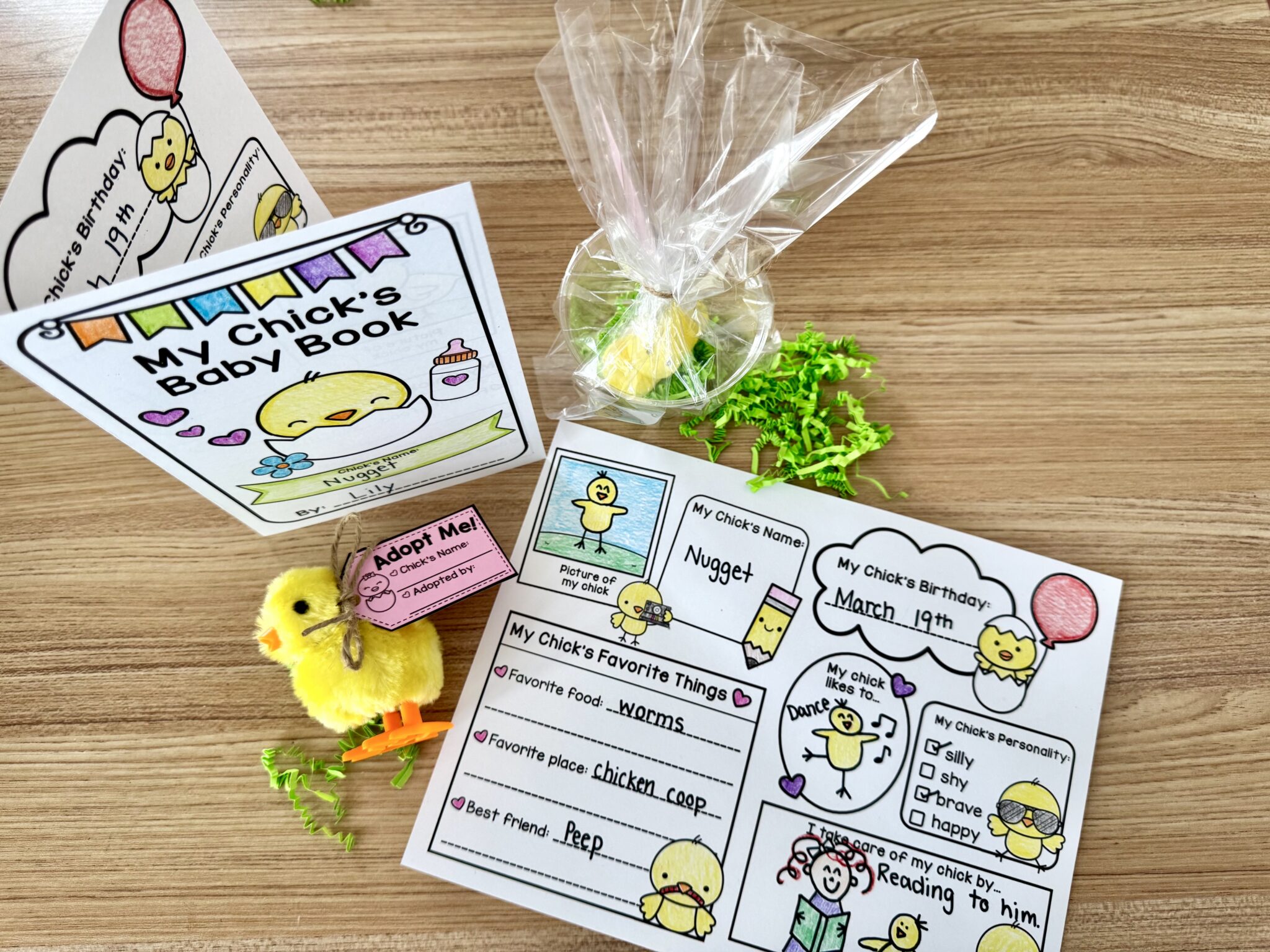 Adopt a Chick Classroom Activity - Caffeine & Classy